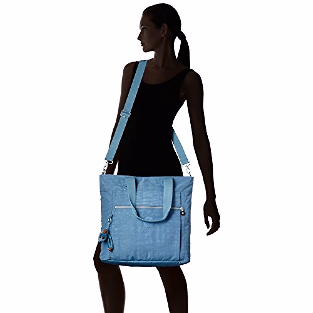 Kipling Lizzie Solid Tote, Blue Bird, One Size
