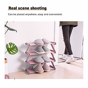 BOOMWAY MAR 2 Packes Mini Shoe Rack, Organize Your Little One's Shoes with This Cute Z-Shaped Kids Shoe Rack!