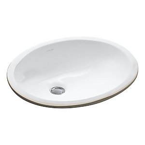 KOHLER K-2209-0 Caxton Under-Mount Bathroom Sink, White