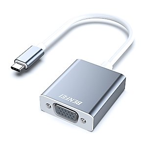 BENFEI USB C to VGA Adapter, Type-C(Thunderbolt 3/4) to VGA Adapter with iPhone 15 Pro/Max, MacBook Pro/Air 2023, iPad Pro, iMac, S23, XPS 17, Surface Book 3 and More[Aluminium Shell]
