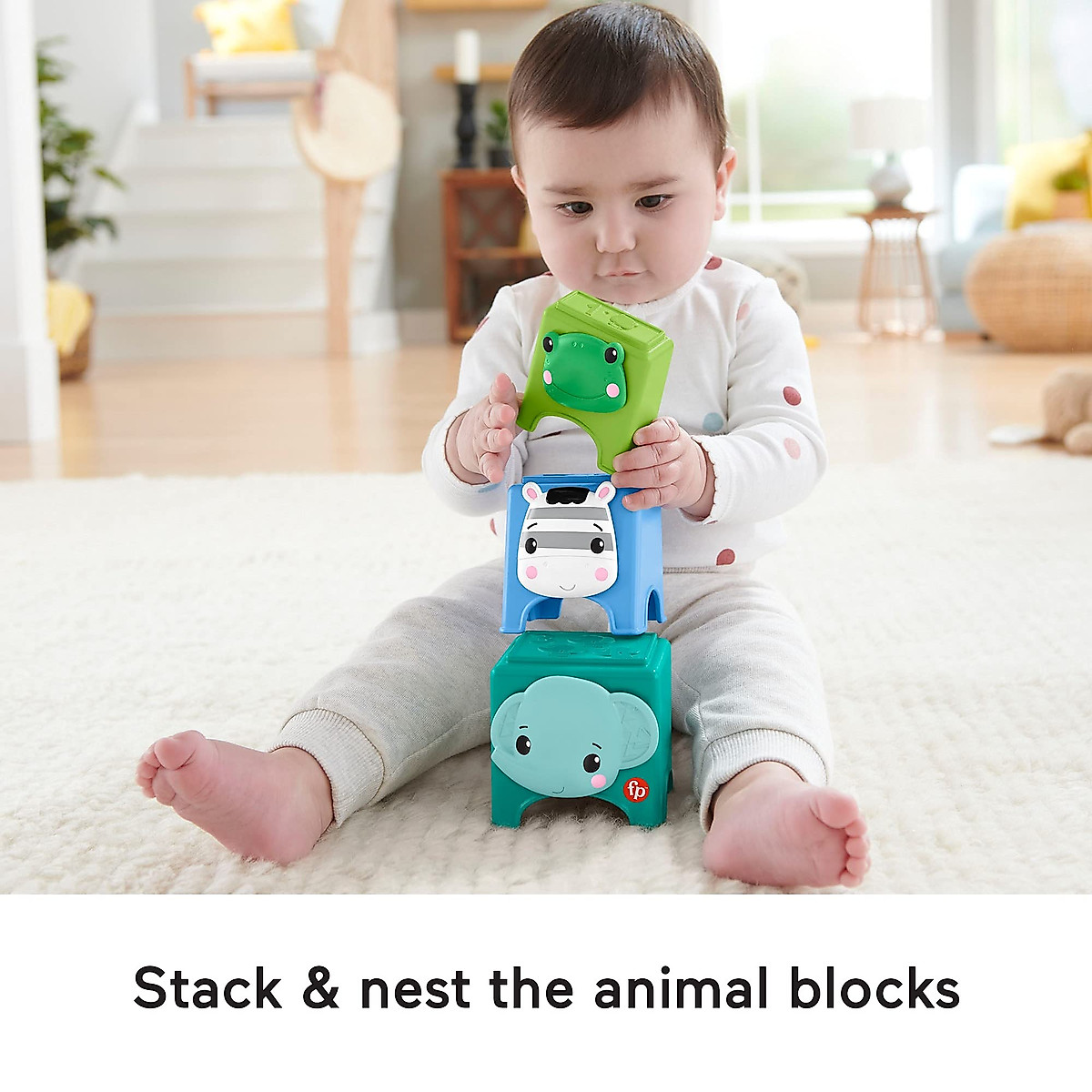 Fisher-Price Hello Hands Play Kit, Curated Gift Set of Activity Toys for Infants Ages 6 Months and Up