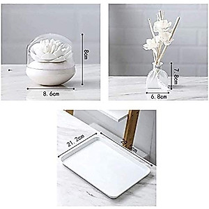 DVTEL Bathroom Five-Piece Set, Simple Ceramic Wash Four-Piece Set, Bathroom Supplies Set, Wash Cup Set (Color : 5 Piece Set)