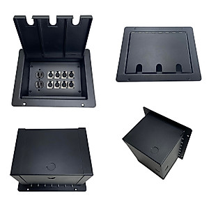 ProCraft Pro Audio Recessed Stage Floor Box 1 AC Duplex 8 XLR/Channel Any Configuration Made in the USA