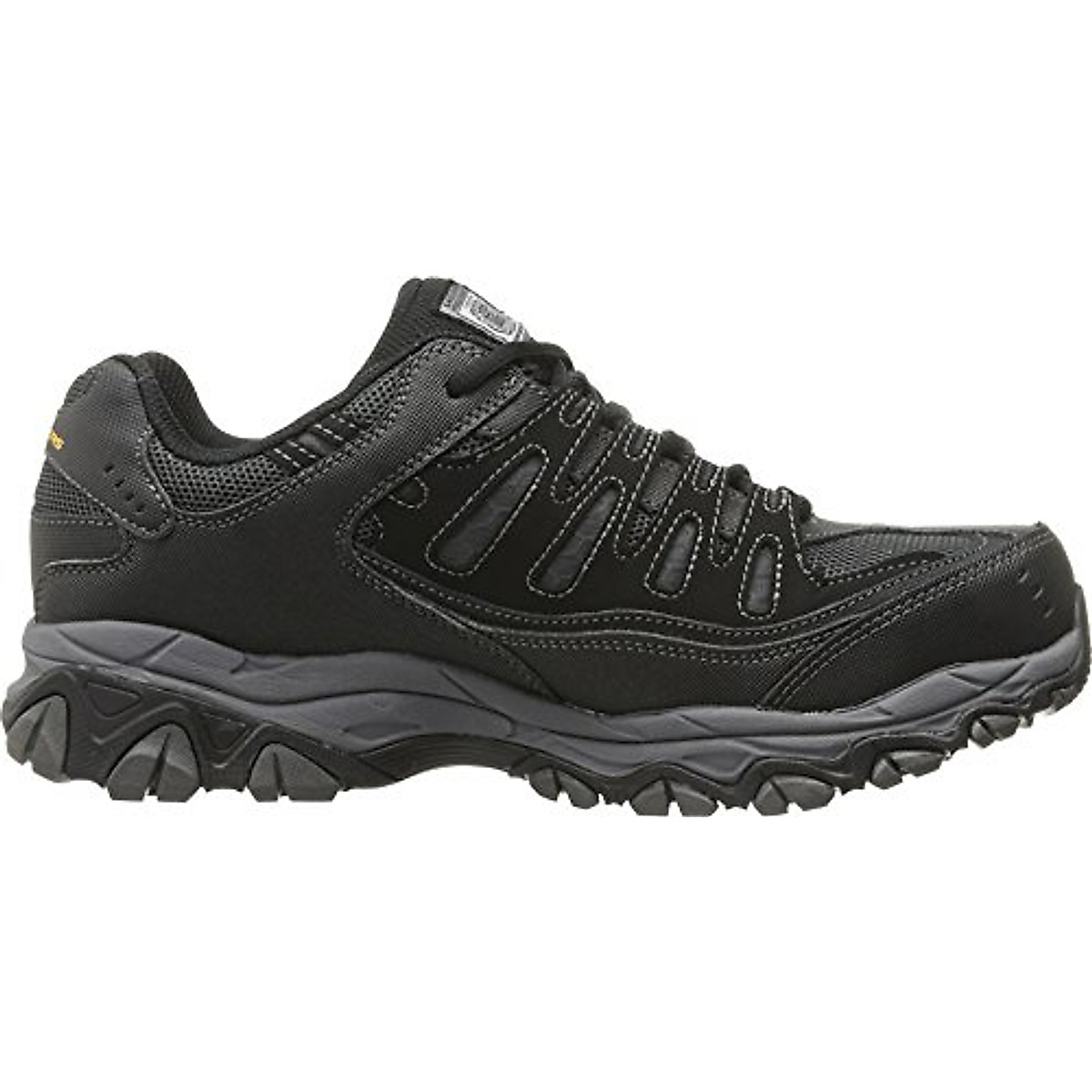 Skechers Men's Cankton Steel Toe Construction Shoe, Black/Charcoal, 14 Wide