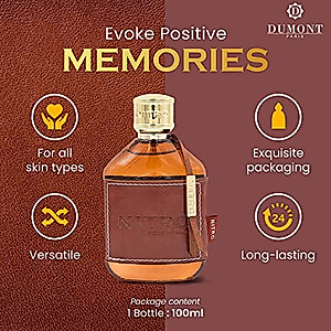 Dumont Men's Fragrance with Long Lasting Perfume Fruit, Woody, Floral Body Spray for Men, Cologne with Masculine Scent Body Spray, NITRO POUR HOMME 3.4 EDP SP Eau De Perfum 100 ml