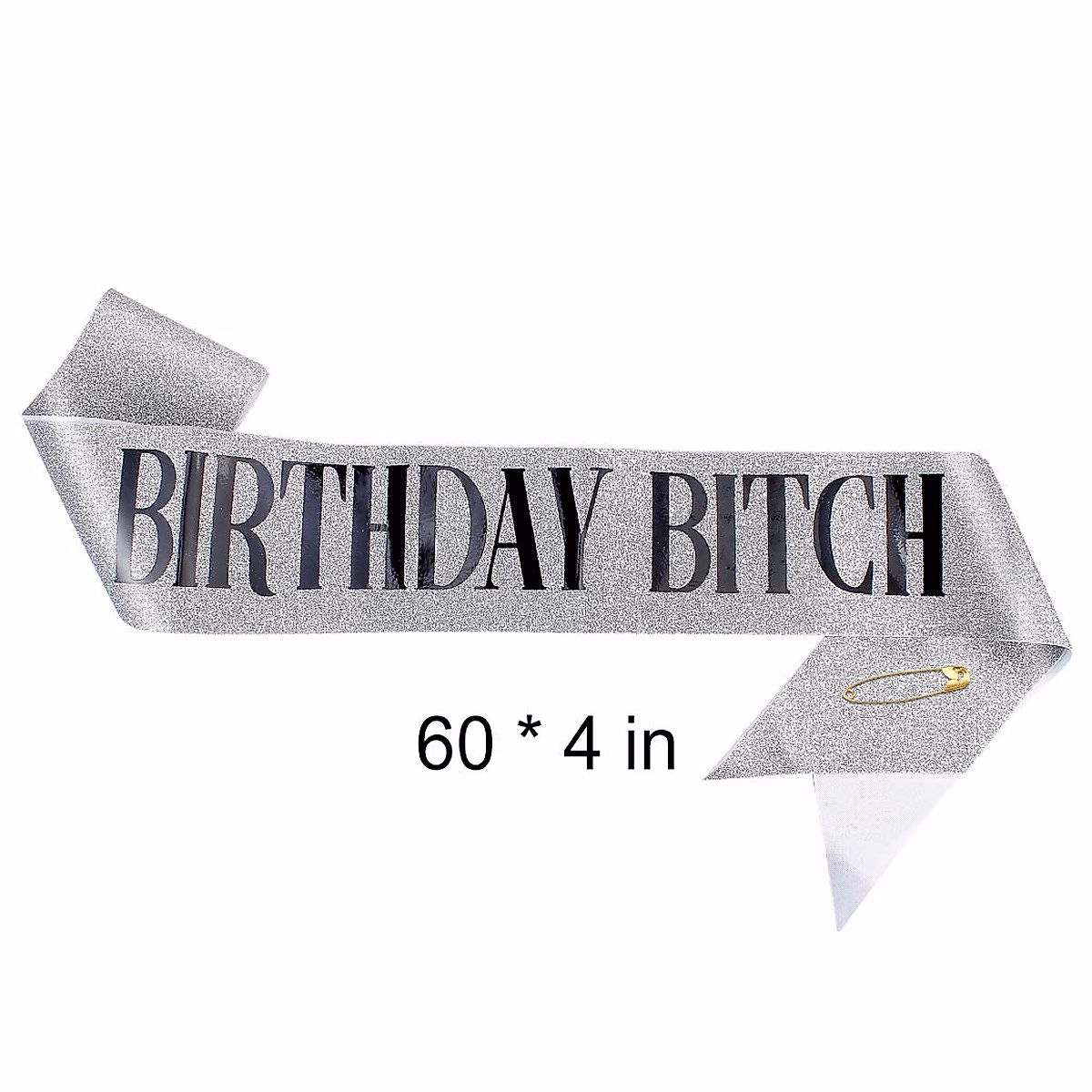 AOPRIE Birthday Crown for Women Birthday Sash Silver Birthday Tiara for Women Princess Crown Rhinestone Happy Birthday Accessories