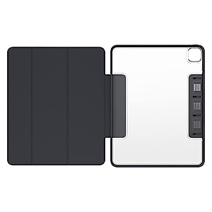 OtterBox Symmetry Series 360 Case for iPad Pro 12.9-inch (5th Gen ONLY)- Scholar (Grey), Ultra-Sleek Design, Multiple Viewing Positions, Magnetic Sleep/Wake Cover