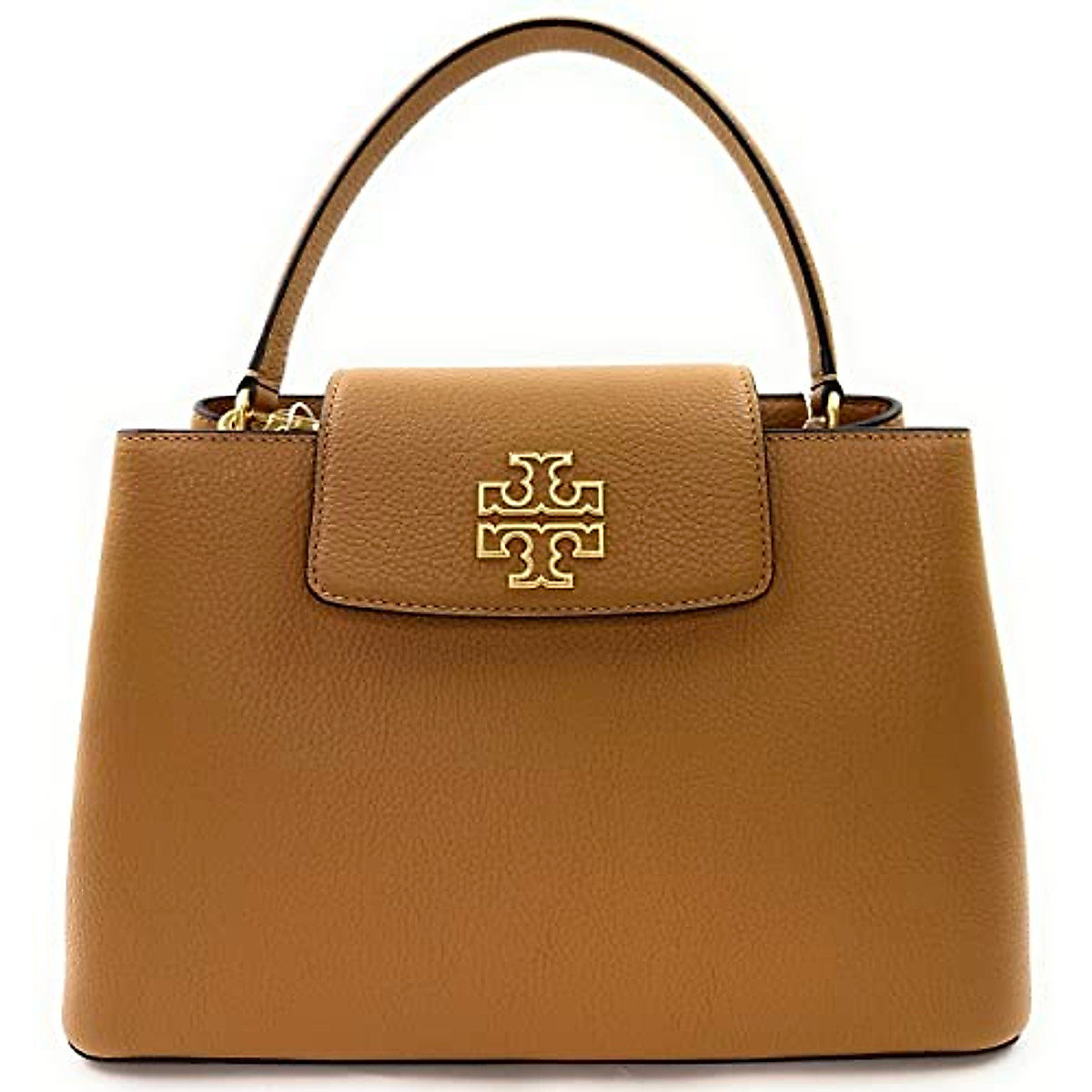 Tory Burch Britten Small Satchel (Tiramisu)