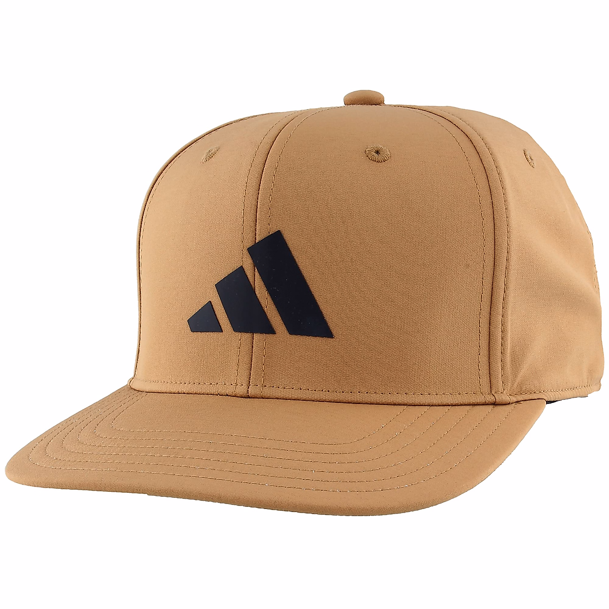 adidas Men's 3-Bar Snapback, Cardboard/Black, One Size