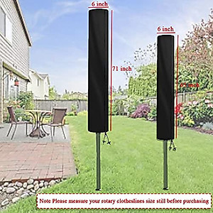 Becony Rotary Dryer Clotheslines Cover Umbrella Drying Line Rack Protective Waterproof 420D