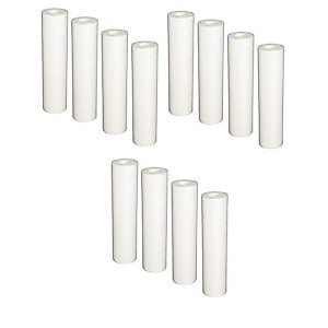 CFS – 12 Pack Universal Polypropylene Sediment Water Filter Cartridges Compatible with AP102T Residential Models – Remove Bad Taste & Odor – Whole House Replacement Filter Cartridge – 5 Micron – 10"