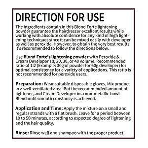 1.1 Pound Tub (17.6 Ounce) Perfect Blond Extra Strength Professional Hair Dye Toner Lightener Bleach - Made in Italy