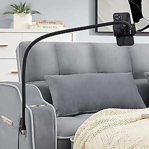 ERYE Modern Convertible Futon Loveseat Sofa with Pull Out Sleeper Couch Bed, Upholstered 2 Seaters Adjustable Backrest Love Seat W/Cupholders,USB Port & Phone Holder for Apartment Office Living Room