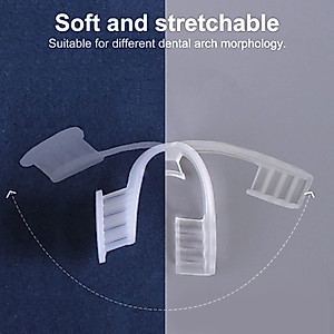 2Pcs Wave-Design Tooth Brace, Nighttime Protection for Teeth, Mouth Guard for Grinding Teeth, Eliminates Teeth Clenching, Comfortable Custom Mouth Guard for Stops Bruxism Transparent