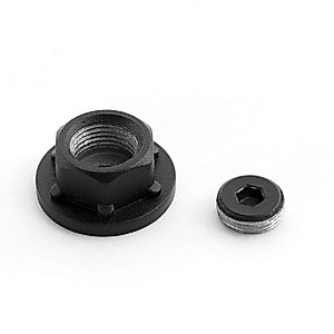 OZCO 56621 1-1/2-inch Hex Cap Nut, (10 per Pack), Black & 56626 1/4-inch by 2-3/4-inch OWT Timber Screws, (25 per Pack)