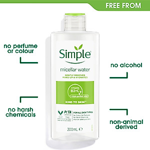 Simple Kind to Skin Micellar Cleansing Water 200 ml - by Simple