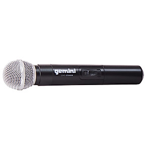 Gemini UHF-01M F1 Handheld Wireless Microphone System - Channel 1 - Professional Karaoke, DJ, and Podcast Mic