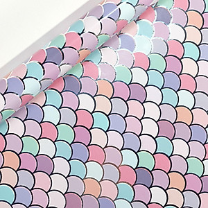 Capesaro Mermaid Wrapping Paper Roll - 17 Inch X 120 Inch Per Roll - 3 Different Design Gift Wrap Paper for Girls,Kids,Birthday, Baby Shower