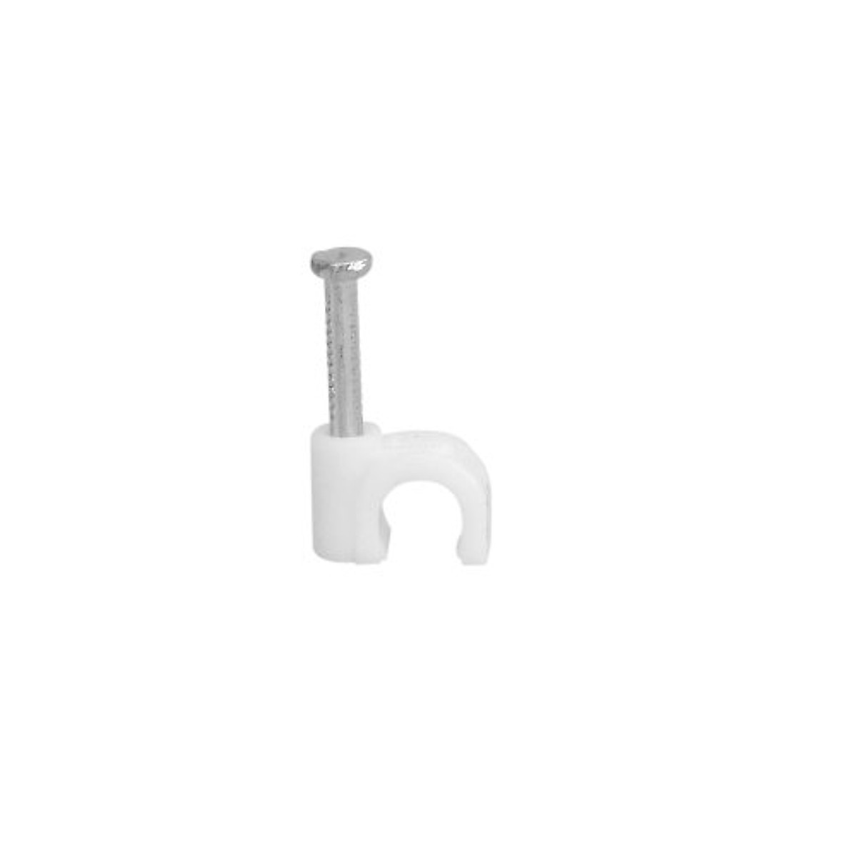 Your Cable Store 100 Pack White Ethernet / RG59 / 6mm Nail in Cable Clips