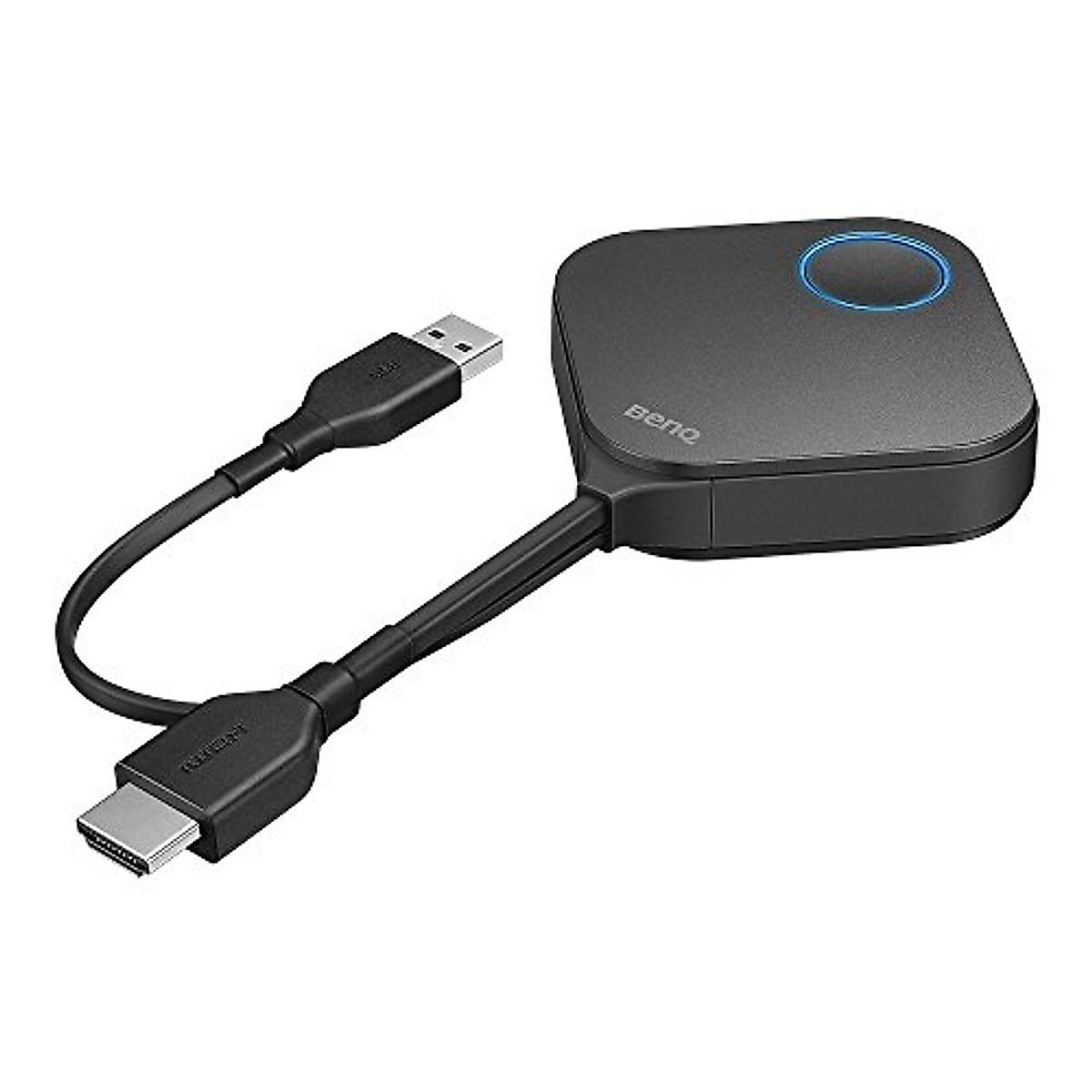 BenQ InstaShow WDC10 Wireless Presentation Screen Mirroring for Meeting Rooms, Enterprise-Grade Security encryption, Includes 2 HDMI transmitters (up to 16) & Holder, 33ft Range, 60fps, no app Needed