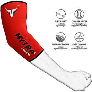 Mytra Fusion Elbow Brace Elbow Protector Arm Protector Farabi Elbow Brace Support Injury Relief Elasticated Elbow Support Sleeve Tennis Elbow, Golfers Elbow, Arthritis, Injury Recovery Elbow Support