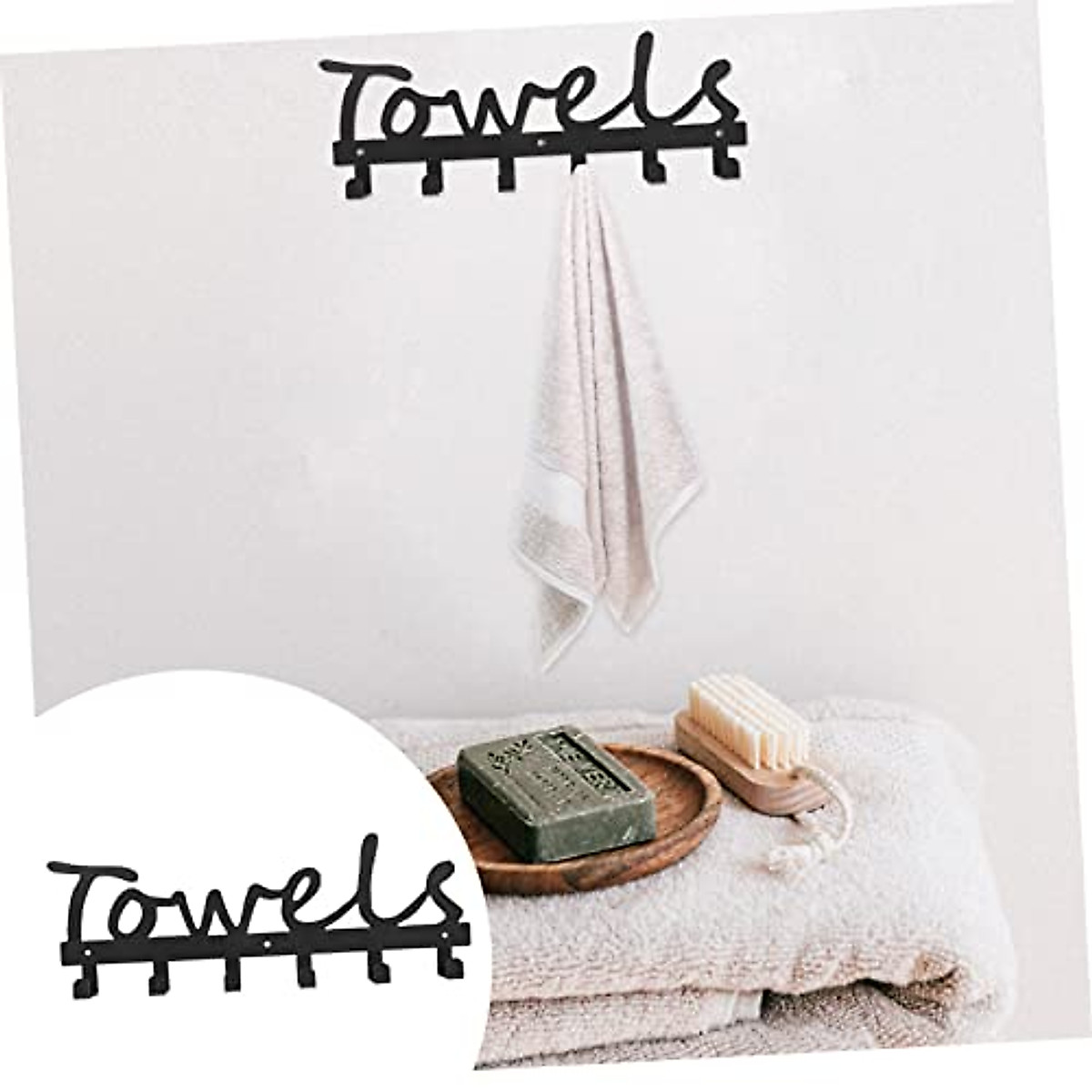 Abaodam 1 Pc Letter Coat Hook Metal Key Holder Entryway Key Holder Metal Hat Rack Metal Wall Hats Hanger Vintage Iron Kitchen Hook Wall Hooks Coat Hooks Rack Iron Coat Wrought Iron Gold