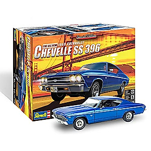Revell 85-4492 1969 Chevelle SS 396 Model Car Kit 1:25 Scale 125-Piece Skill Level 5 Plastic Model Building Kit Blue