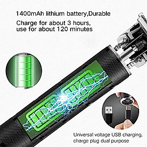 Professional Electric Pro Li Outliner Hair Clippers for Men, Cordless Rechargeable Zero Gapped Cutting t Outliner, Baldhead Beard Pro Trimmer with 4 Guide Combs