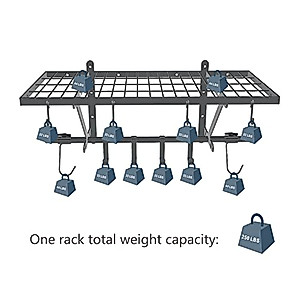 tonchean Garage Shelving Wall Mounted 2 Pack with Bike Hooks Garage Wall Shelves 14”x32“ Garage Floating Shelves Garage Storage Shelves Heavy Duty Wall Mount, 500lb Weight Capacity