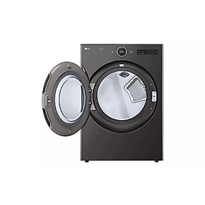 LG DLEX6700B 27 Inch Smart Electric Dryer with 7.4 Cu. Ft. Capacity, 23 Dryer Cycles, Wrinkle Care, TurboSteam, Dial-A Cycle™ Knob, FlowSense Indicator, AI Fabric Sensor