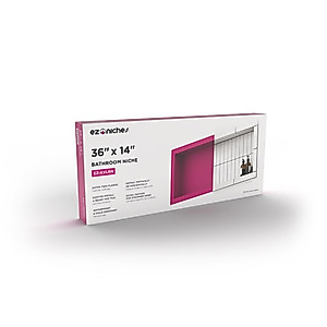 EZ-NICHES - USA - Ready for Tile Niche Preformed Bathroom Recess It Shower Shampoo Shelf (14" X 36")