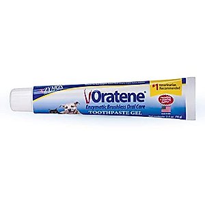Oratene Brushless Toothpaste Gel for Dogs and Cats, 2.5oz
