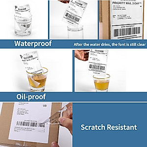 Memoking 4x6 Thermal Label Roll - Direct Thermal Shipping Labels Package Labels Compatible with Rollo Phomemo and All 4 * 6 Label Printers (Pack of 500 4''x 6'' Labels)