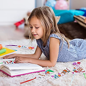 108 Pieces Valentine's Day DIY Bookmarks Heart Rose Bear Coloring Paper Bookmarks Happy Valentine's Day Book Marks for Kid Be Mine You Are So Cool Book Decorations for Valentine's Day Party Book Decor