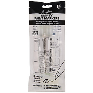 Angelus Empty Paint Marker Set, 3 mm, Clear