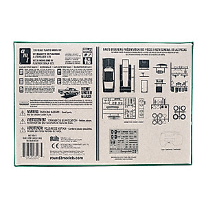 AMT 1966 Plymouth Barracuda Hemi Under Glass - 1/25 Scale Model Car Kit - Buildable Vintage Cars for Kids and Adults, Gold (AMT1153)