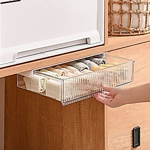 submatches Under Table Desk Drawer Storage Organizer, Attachable Under Desk Storage Drawer, Strong Adhesive Under Desk Pencil Drawer Slide Out, Add a Desk Drawer Hidden Under Mounted (Extra Large)