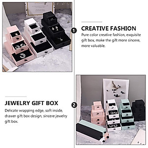 Hemoton Paper Jewelry Boxes 5pcs Box Jewelry Box Jewelry Box Cardboard Necklace White Pillowcase Boxes