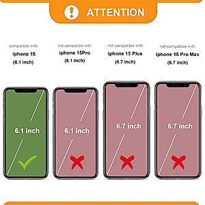 Bocasal Crossbody Wallet Case for iPhone 15 with RFID Blocking Card Slot Holder, Magnetic Flip Folio Purse Case, PU Leather Zipper Handbag with Detachable Lanyard Strap 6.1 Inch 5G (Brown)