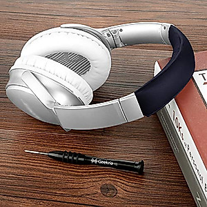 Geekria Headband Pad Compatible with Bose QuietComfort 35 ii Gaming, QC35II, QC25, QCSE Headphones Replacement Band, Headset Head Cushion Cover Repair Part (Blue)