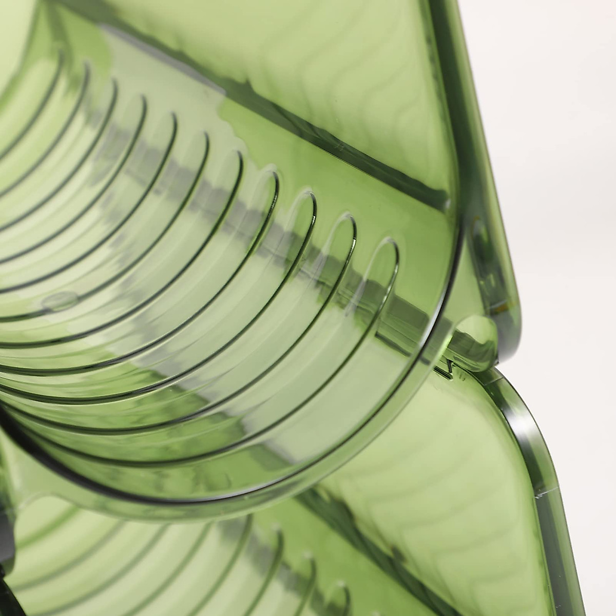 Beavorty Water Bottle Organizer 2pcs Refrigerator Wine Rack Stackable Champagne Dispenser Tray Holder for Fridge Cabinet Pantry Kitchen Countertops Green