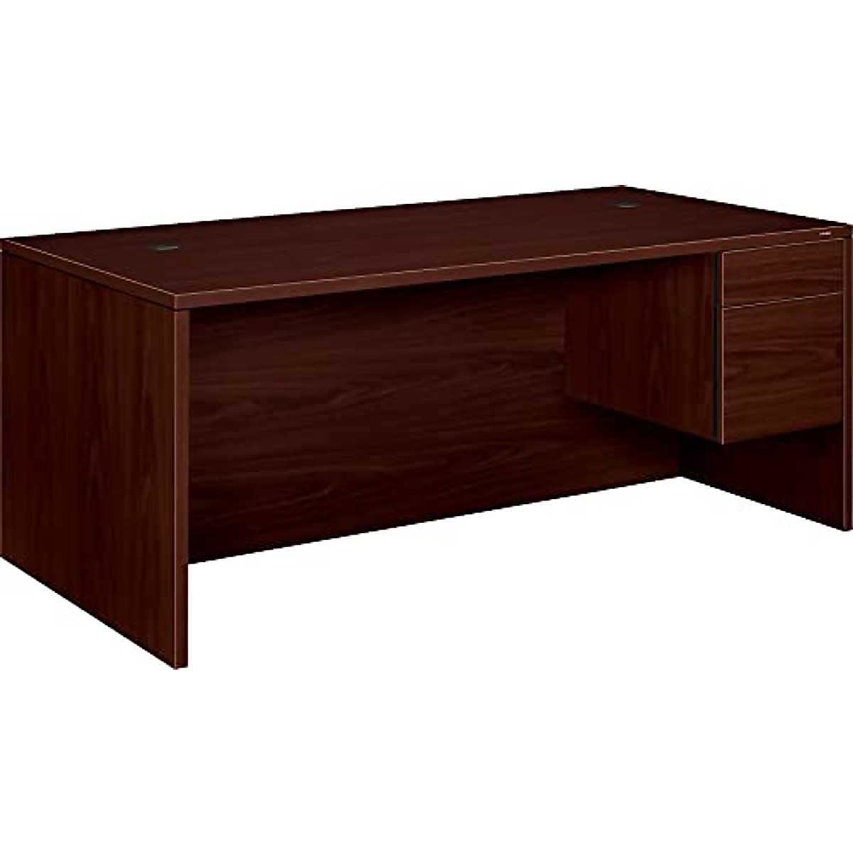 HON 10585Rnn 10500 Series Large L Or U Right 3/4-Height Ped Desk, 72W X 36D, Mahogany