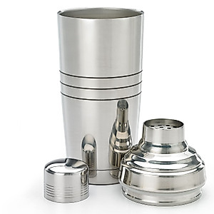Barfly Double Wall Insulated Cocktail Shaker Tin, 19 oz (550 ml), Stainless (M37157)