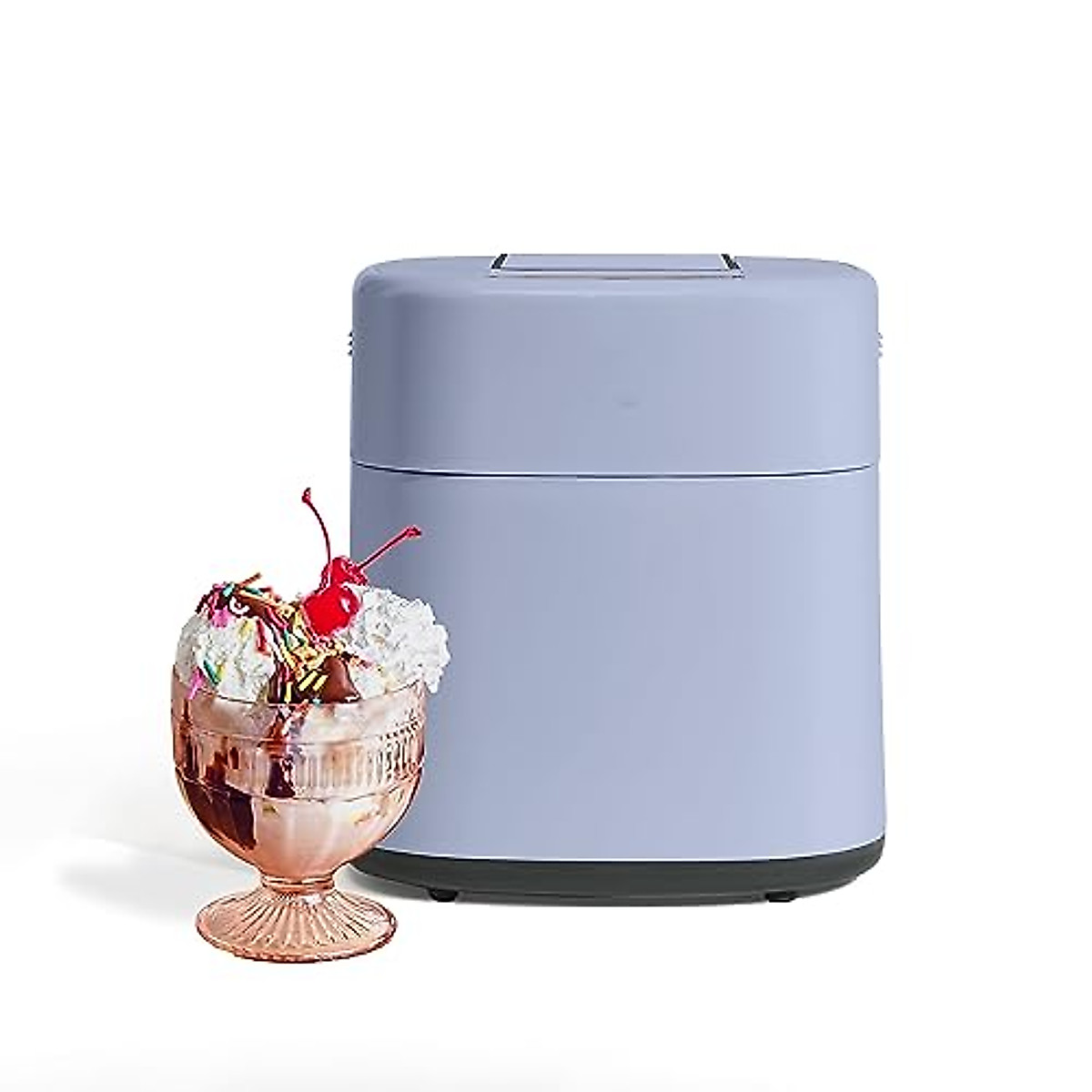 1.5-Quart Ice Cream Maker with Touch Screen Display, Three Preset Functions, and Digital Countdown Timer Easily Makes Homemade Ice Creams, Sorbets, and Soft Serve Ice Creams for Families, Parties, and