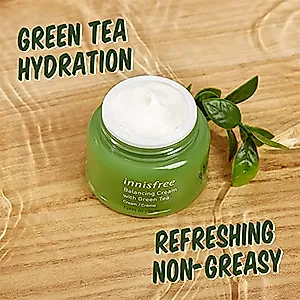 innisfree Green Tea Moisture Balancing Cream Hydrating Face Moisturizer, 2 Pound (Pack of 1)