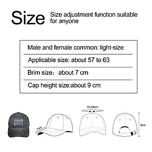 Denim Cap Cute Golden Retriever Baseball Dad Cap Adjustable Classic Sports for Men Women Hat