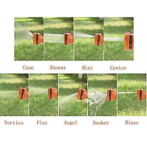 Giraffe Tools Garden Hose Nozzle 9 Pattern Adjustable Sprayer Water Gun for Hose Reel, Car Washing, Dog Washing, Watering