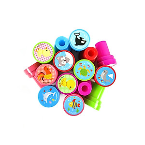 TINYMILLS 60 Pcs Animals Assorted Stampers for Kids with 60 Different Designs Party Favor Goodie Bag Prizes Classroom Rewards Pinata Filler Arts and Crafts for Kids
