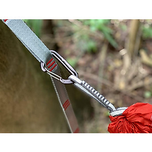 CHULIM Double Camping Hammock with Tree Straps & 12kn Aluminum Carabiners 500lb Weight Capacity Rip-Stop Nylon Lightweight Portable Hammock for Backpacking Travel Beach Yard.