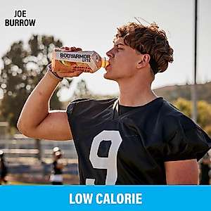 BODYARMOR LYTE Sports Drink Low-Calorie Sports Beverage, Peach Mango, Coconut Water Hydration, Natural Flavors With Vitamins, Potassium-Packed Electrolytes, Perfect For Athletes, 16 Fl Oz (Pack of 12)